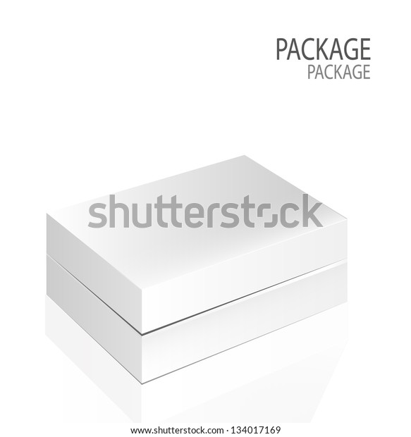 Package White Box Design 2 Vector Stock Vector (Royalty Free) 134017169 ...