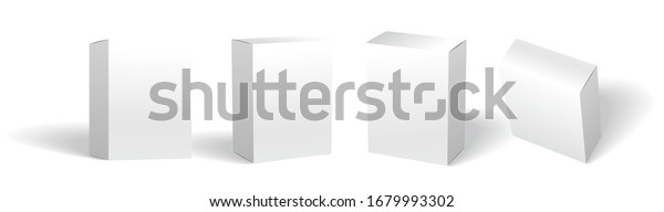 Packaging Box Mockup Vector Set Stock Vector (Royalty Free) 1679993302 ...