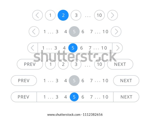 2,083 Pagination Vector Design Images, Stock Photos & Vectors ...