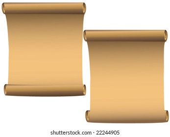 Pair Vector Realistic Scrolls Stock Vector (Royalty Free) 22244905 ...