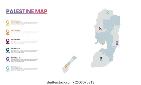 592 Palestine map infographic Görseli, Stok Fotoğraf, 3D Nesne ve ...