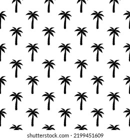 Palm Tree Seamless Pattern Repeating Cute Stock Vector (Royalty Free ...