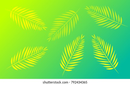 Palm Trees Gradient Background Stock Vector (Royalty Free) 792434365 ...