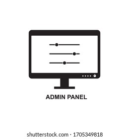Admin Panel Icon Thin Linear Admin Stock Vector (Royalty Free ...