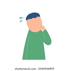 Panic Worry Concern Man Human Icon Stock Vector (Royalty Free ...