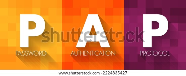 Pap Password Authentication Protocol Passwordbased Authentication Stock Vector Royalty Free