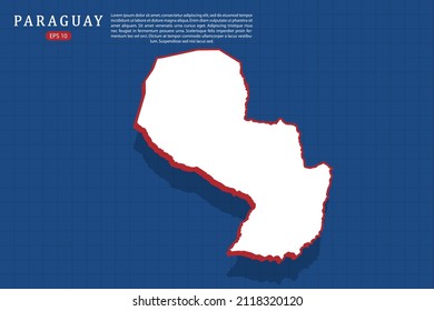 Paraguay Map World Map Vector Template Stock Vector (Royalty Free ...