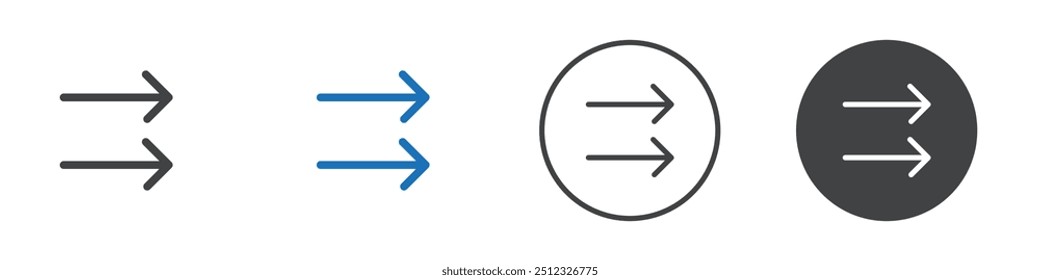 Parallel Arrows Icon Photos, Images & Pictures | Shutterstock