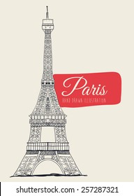 Paris Design Vector Illustration Stock Vector (Royalty Free) 257287321 ...