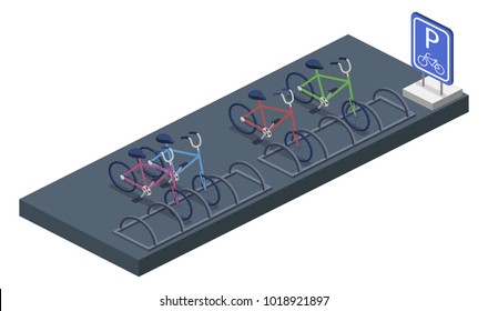 6,741 Bicycle Parking Vector Images, Stock Photos & Vectors | Shutterstock