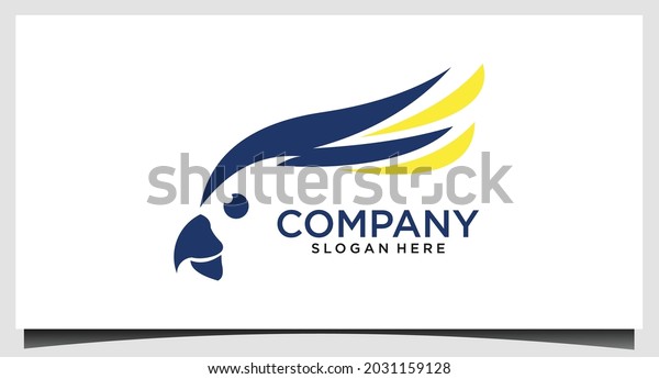 Parrot Logo Design Template Vector Stock Vector (Royalty Free ...