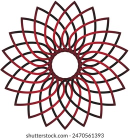 Pattern Consists Multiple Circles Common Center Stock Vector (Royalty ...