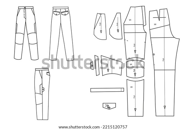 Sewing Pattern Cutting Illustration: Over 5,978 Royalty-Free Licensable ...
