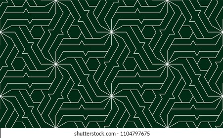 Pattern Thin Straight Lines Geometric Shapes Stock Vector (Royalty Free ...