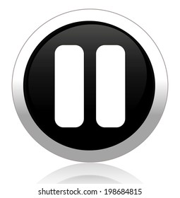 Pause Dark Mode Glyph Ui Icon Stock Vector (Royalty Free) 2207395127 ...