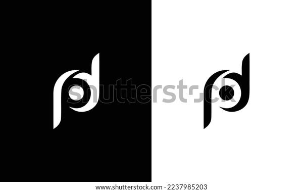 Pd Logo Vector Design Template Sign Stock Vector (Royalty Free ...