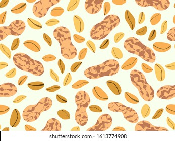 Peanut Seamless Pattern Roasted Peanuts Shell Stock Vector (Royalty Free) 1613774908 | Shutterstock