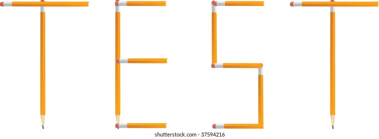 Pencil Test Vector Stock Vector (Royalty Free) 37594216 | Shutterstock