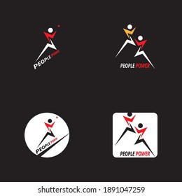 People Power Logo Vector Template Vector Stock Vector (Royalty Free ...