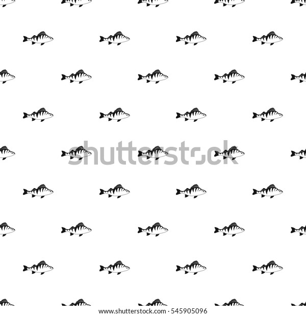 Perch Fish Pattern Simple Illustration Perch Stock Vector (Royalty Free ...