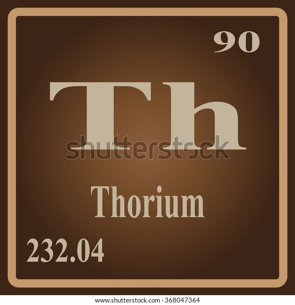 Periodic Table Elements Thorium Stock Vector (Royalty Free) 368047364 ...