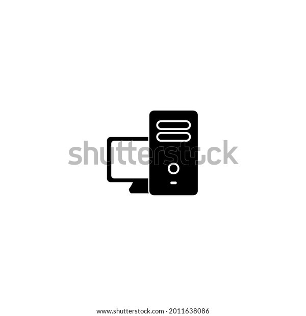 Personal Computer Icon Simple Vector Perfect Stock Vector (Royalty Free ...