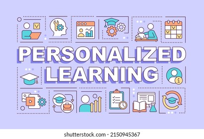 Gamification Learning Word Concepts Blue Banner Stock Vector (Royalty ...