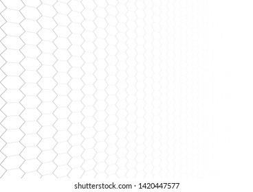 Perspective Grid Hexagonal Abstract Background Vector Stock Vector ...