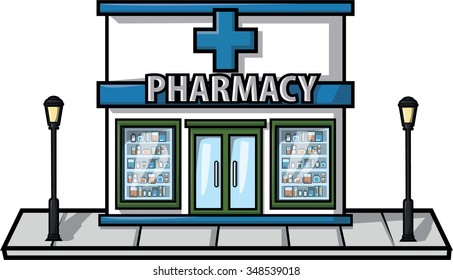 Pharmacy Building Clipart