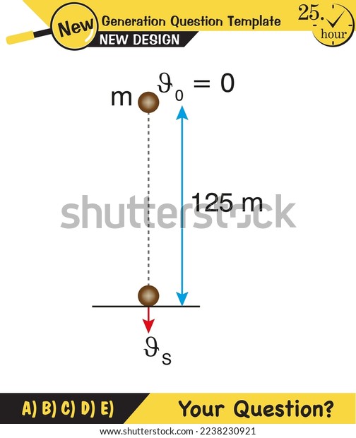 Physics Vector Illustration Forces Motion Vectors Stock Vector (Royalty ...