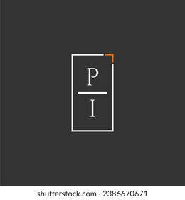 Pi Initial Monogram Logo Technology Square Stock Vector (Royalty Free) 2386670671 | Shutterstock