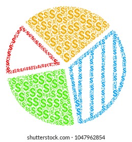 Pie Chart Collage Dollars Vector Dollar Stock Vector (Royalty Free) 1047962854 | Shutterstock