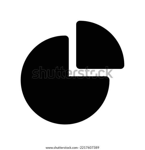 Pie Chart Data Graph Black Outline Stock Vector Royalty Free 2217607389 Shutterstock 