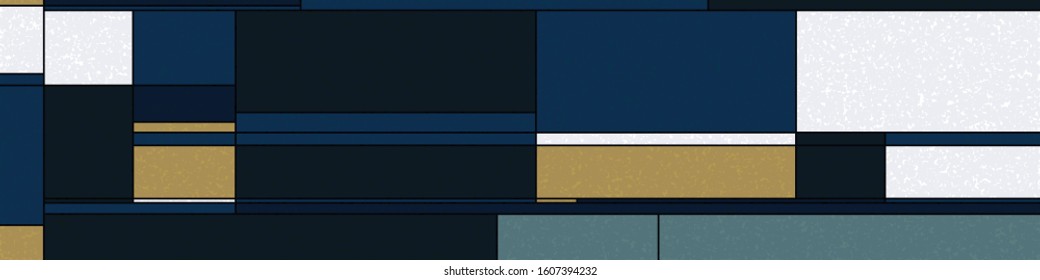 Piet Mondrian Style Computational Generative Art Stock Vector (Royalty Free) 1607394232 ...