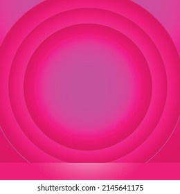 Pink Backgrounds Abstract 3d Circle Papercut Stock Vector (Royalty Free ...