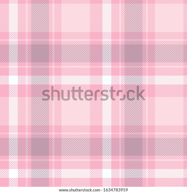 Pink Plaid Seamless Pattern Vector Print Stock Vector (Royalty Free ...