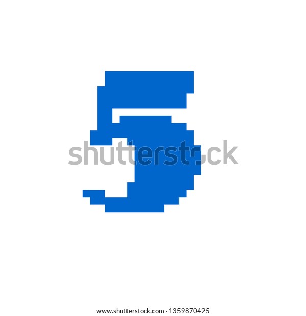 Pixel Art 5 Stock Vector (Royalty Free) 1359870425 | Shutterstock