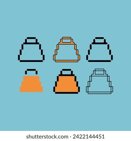 Pixel Art Outline Sets Icons Shopping Stock Vector (Royalty Free) 2422144451 | Shutterstock