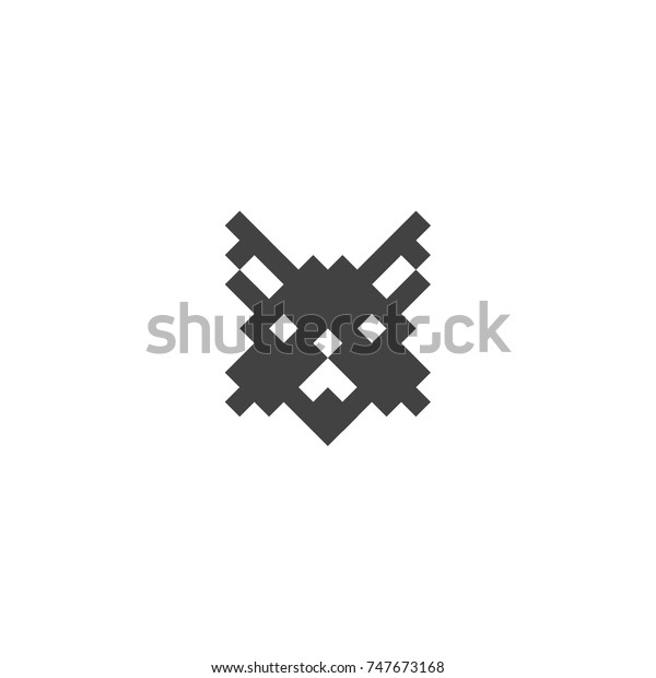 Pixel Cat Logo Stock Vector (Royalty Free) 747673168 | Shutterstock