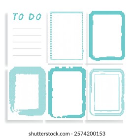 Pixel Frames Set Do List Vector Stock Vector (Royalty Free) 2574200153 ...