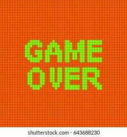 Video Game Pixel Background Texture Green Stock Vector (Royalty Free ...