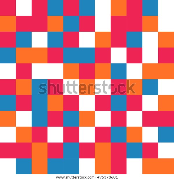 Pixel Mosaic Pattern Seamless Stock Vector (Royalty Free) 495378601 ...