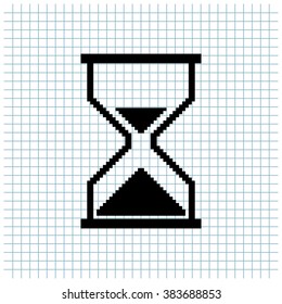 Pixel Sand Clock Cursor Vector Icon Stock Vector (Royalty Free ...