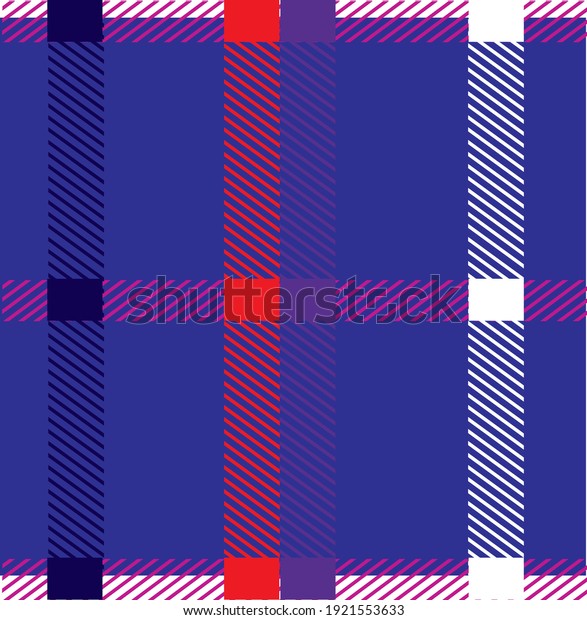 Plaid Pattern Design Fabric Draw Stock Vector (Royalty Free) 1921553633 ...