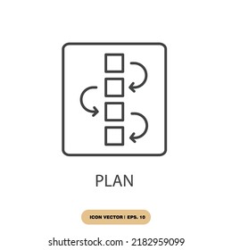 Plan Icons Symbol Vector Elements Infographic Stock Vector (Royalty ...