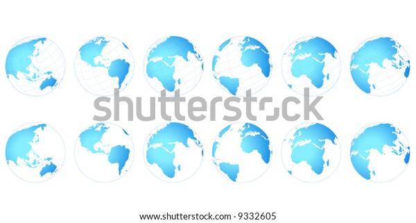 Planet Earth Map Vector Illustration Stock Vector (Royalty Free ...