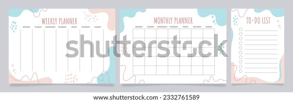 6,294 Weekly Planner Font Images, Stock Photos, 3D objects, & Vectors ...