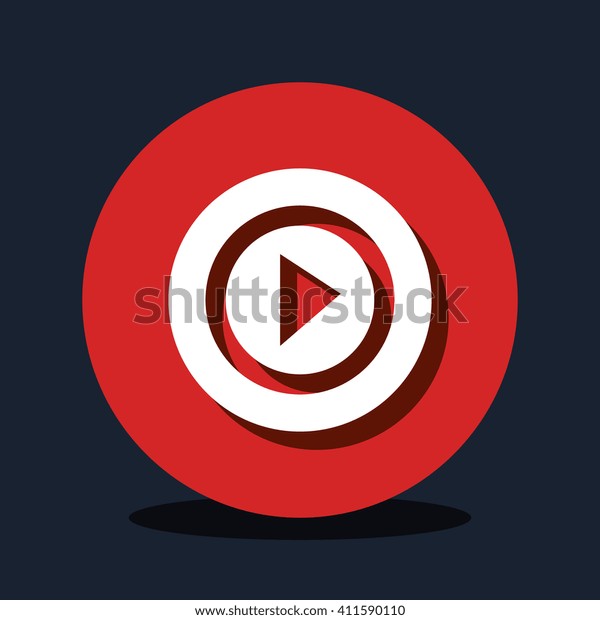 Play Button Design Stock Vector (Royalty Free) 411590110 | Shutterstock