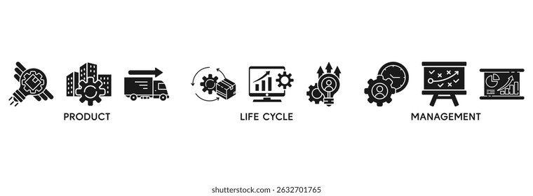 Plm Icon Set Vector Illustration Concept Stock Vector (Royalty Free ...