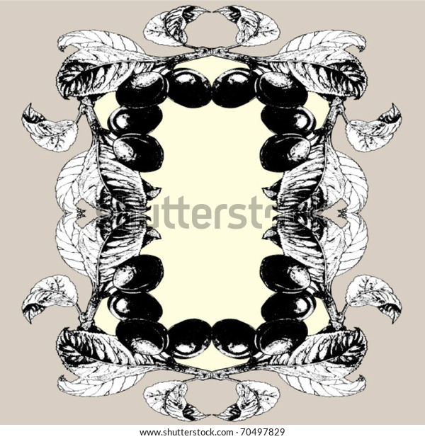 Plum Frame Stock Vector (Royalty Free) 70497829 | Shutterstock